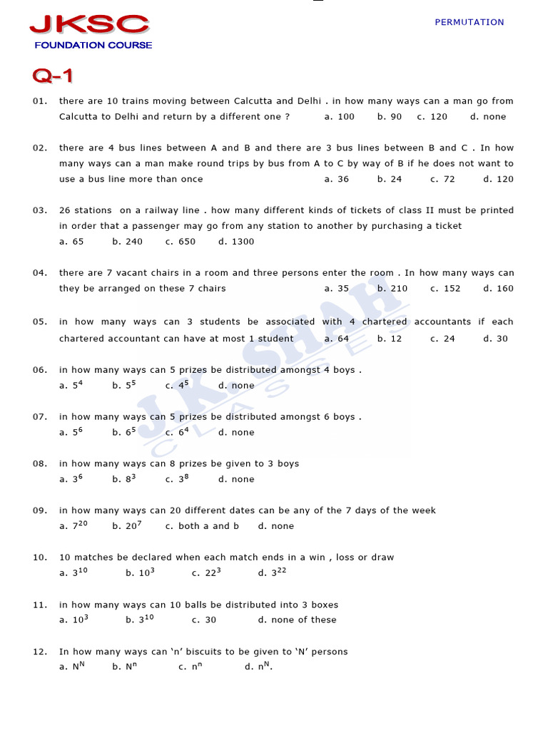 CAFC - Permutation - QSet | PDF | Consonant | Vowel