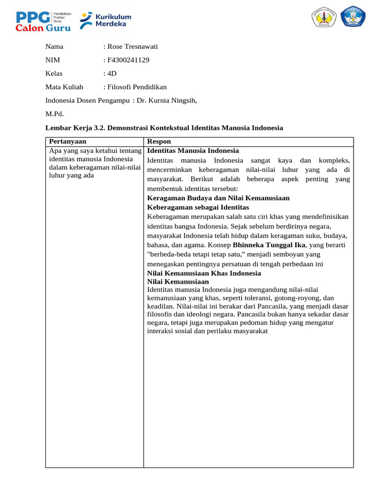 T3.4 - Demonstrasi Kontekstual - Siti Azahra - 4D | PDF | Ilmu Sosial | Agama & Spiritualitas