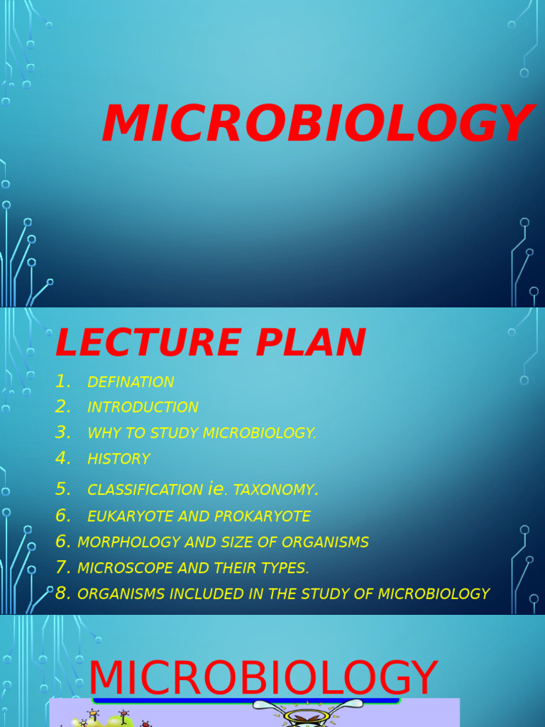 Presentation2. Microbiology NEW | PDF | Wellness