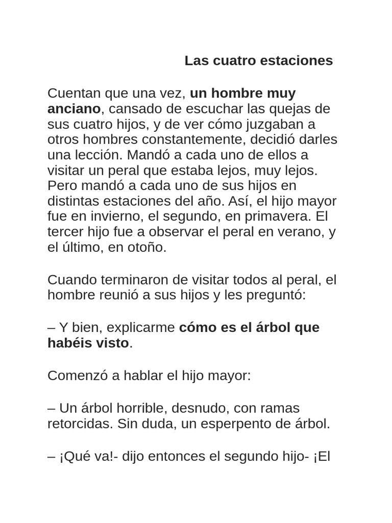Las Cuatro Estaciones | PDF | Poesía