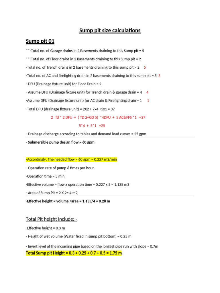 Sump Pit Size | PDF | Basement | Drainage
