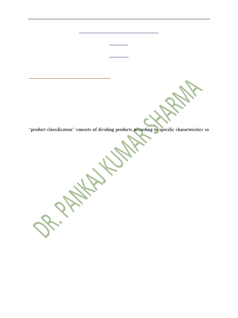 Pankaj42sharmagmailcommarketing Management Unit-2 Part-I1 | PDF | Product (Business) | Goods