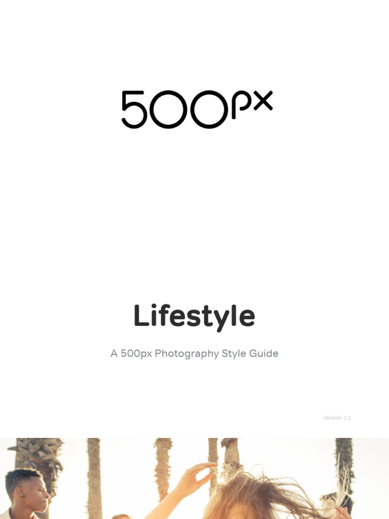 500px Lifestyle Photography Guide | PDF | Camera
