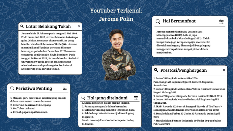 Tentang Biografi YouTubers Jerome | PDF