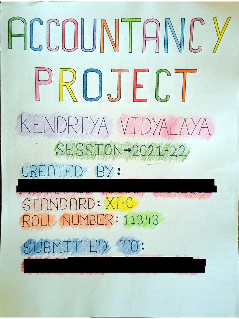 Accounts Project File | PDF