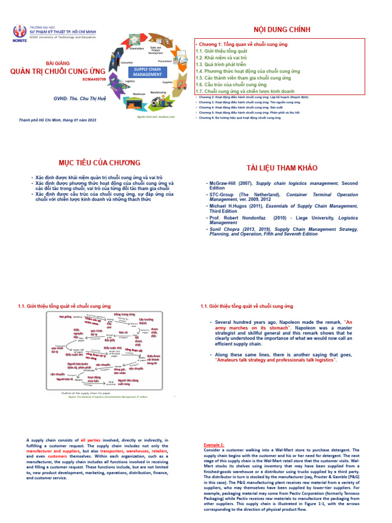 Chuong 1 - Tong Quan Ve Chuoi Cung Ung - SV PDF | PDF | Supply Chain | Retail