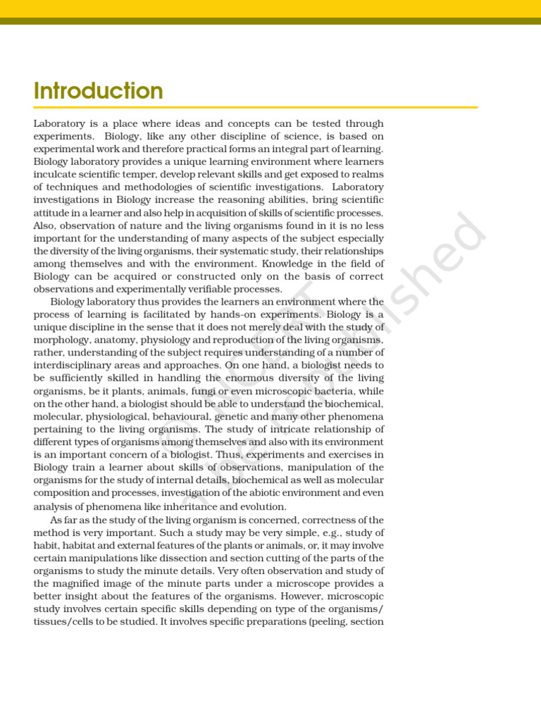Lab Manual Bio - Restore | PDF | Meiosis | Mitosis