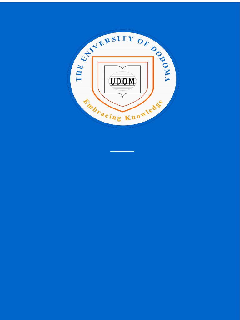 UDOM Almanac 2023-2025 Overview | PDF