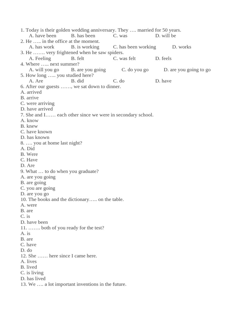 English Grammar Quiz | PDF