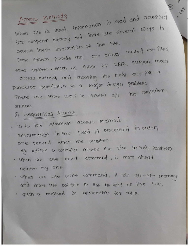 File Access Methods | PDF