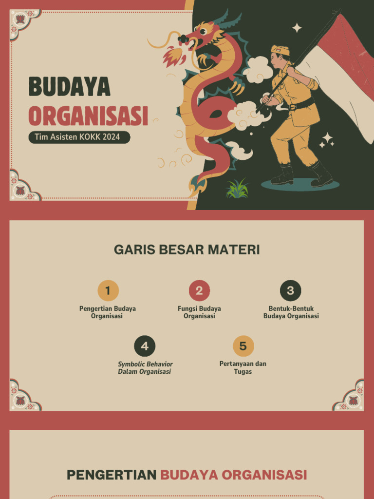 Kokk Budaya Organisasi | PDF