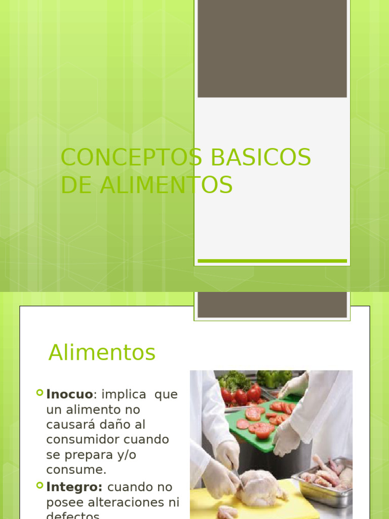 1.conceptos Basicos de Los Alimentos | PDF | Alimentos | Seguridad ...