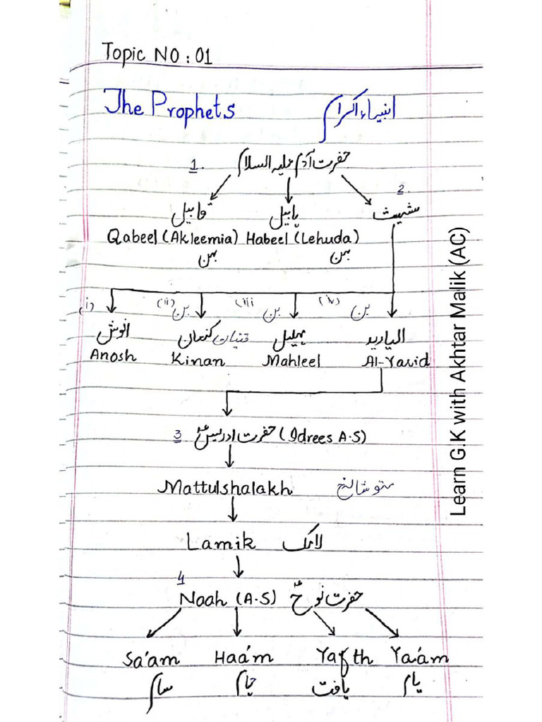 Islamic Studies Notes - Mentored by Sir Akhtar Malik (Ac) | PDF