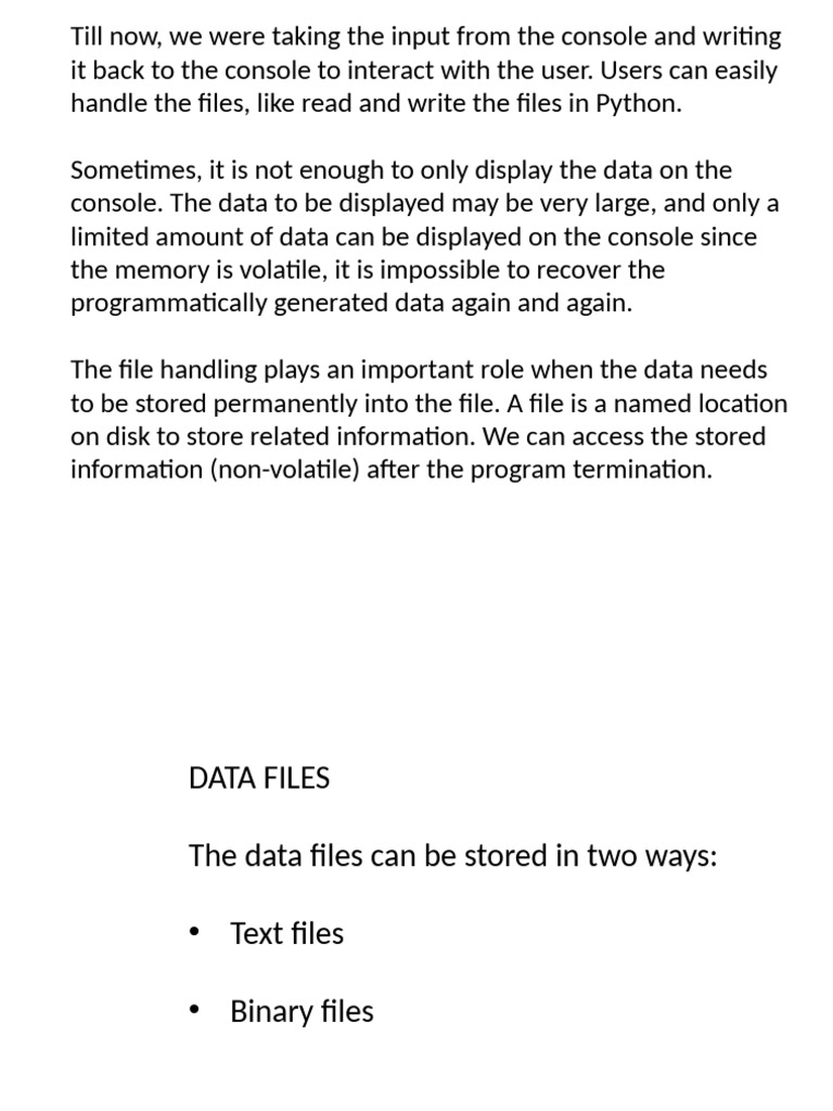 File Handling Main Pdf Computer File Text File 