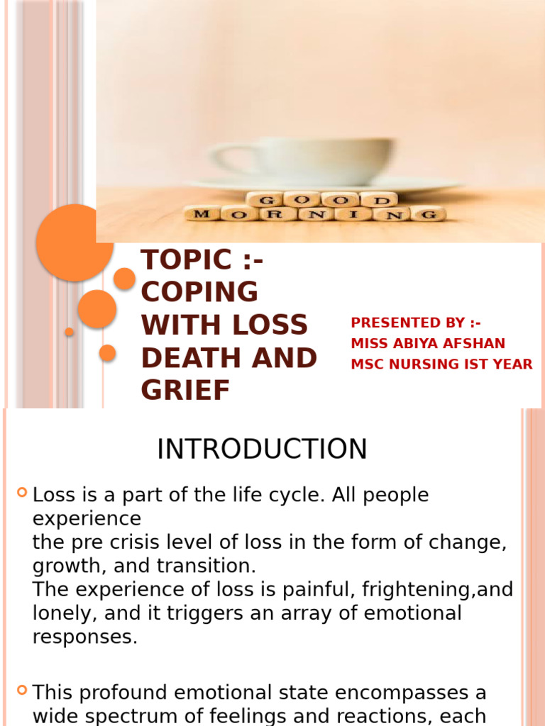 Loss And Grief Pdf