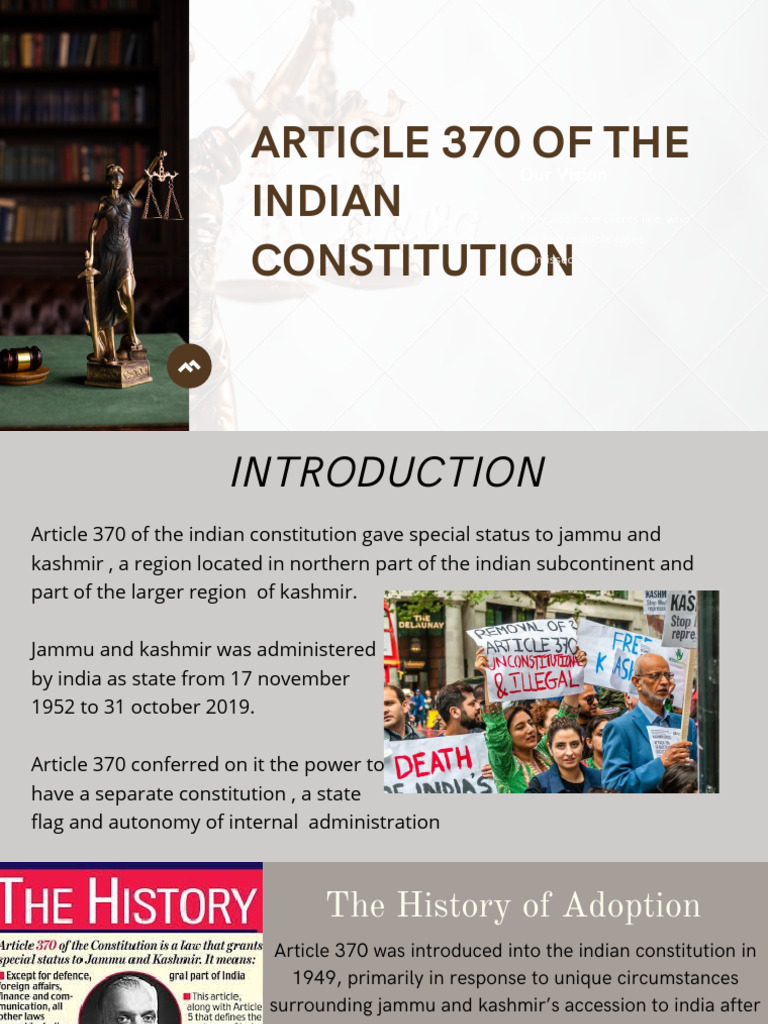 Understanding Article 370's Impact | PDF | Justice | Crime & Violence