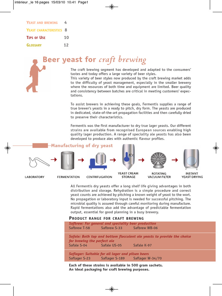 Homebrew - Fermentis Guide | PDF | Brewing | Beer