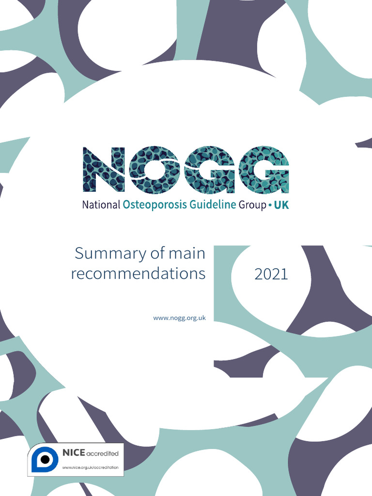 NOGG Summary of Main Recommendations C | PDF | Osteoporosis | Clinical ...