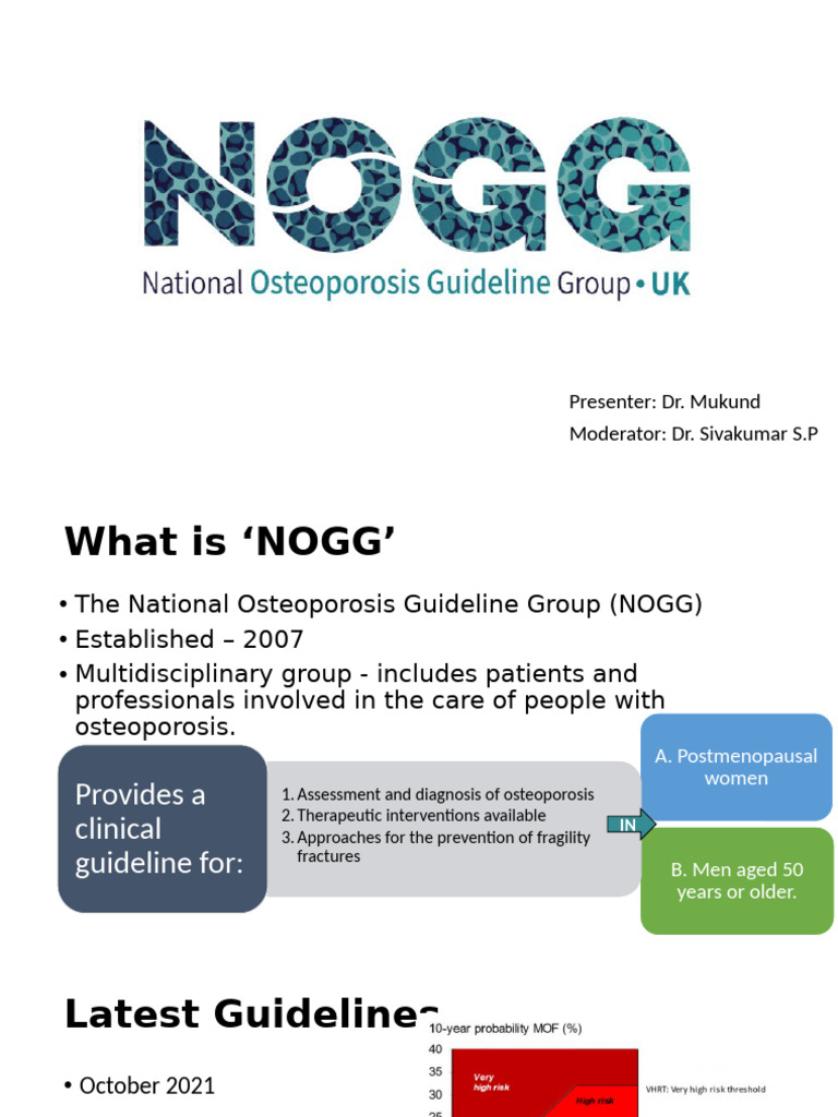 NOGG Osteoporosis Guidelines Overview | PDF | Osteoporosis | Vitamin D