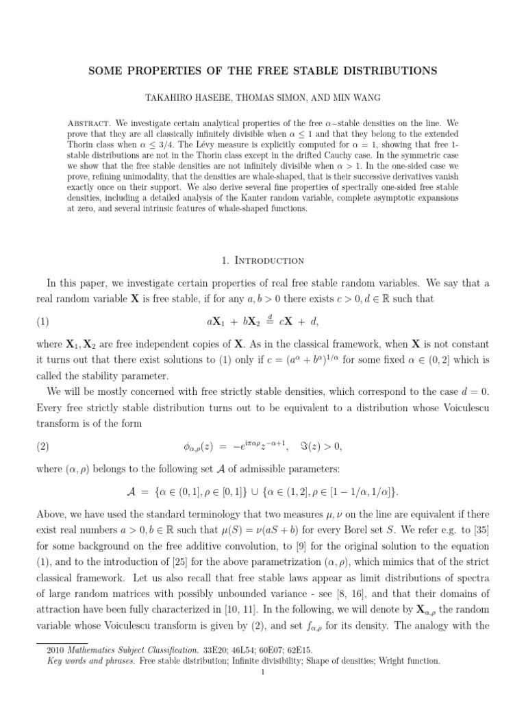 FST | PDF | Distribution (Mathematics) | Random Variable