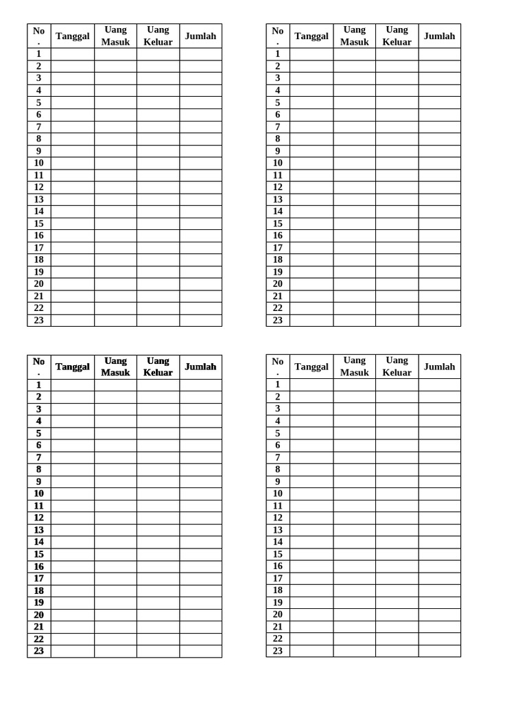 Format Buku Tabungan | PDF