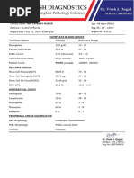 Blood Test Report | PDF | Medical Specialties | Clinical Medicine