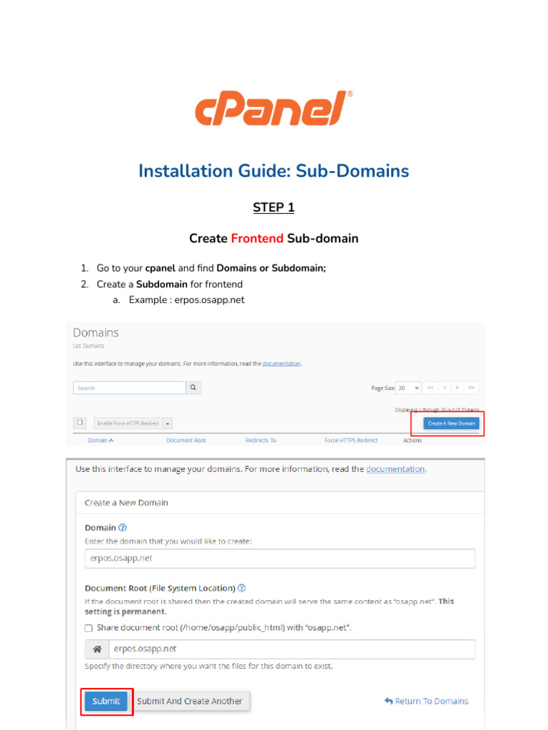 OS PRO Cpanel Deploy Guide | PDF | Computer File | Databases