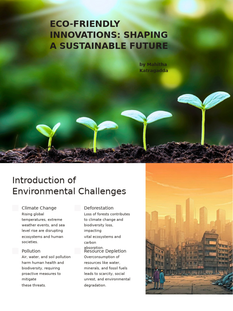 Eco Innovations for a Green Future | PDF | Algae Fuel | Climate Change
