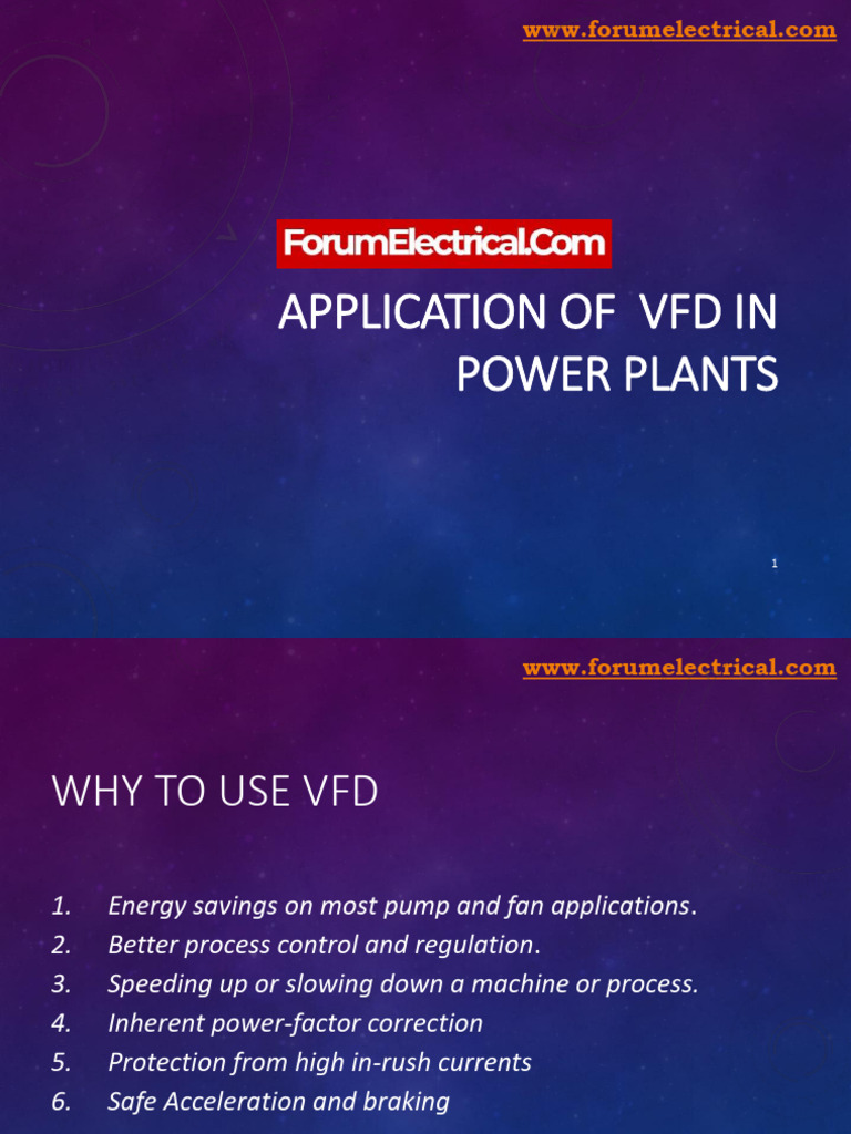VFD Applications in Power Plants | PDF | Electric Motor | Power Inverter