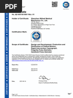 ISO 13485 TUV Certificate 2022 2024 | PDF | Medical Device | Health Care