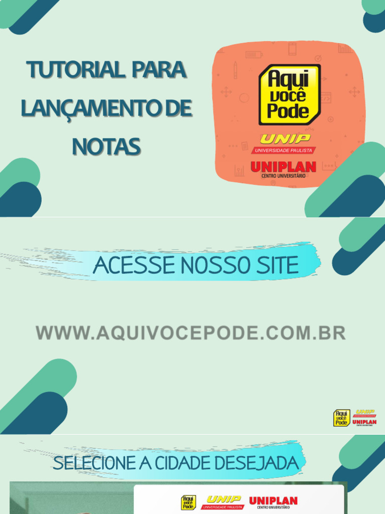 Tutorial Lançamento de Notas | PDF | Carreira e Crescimento