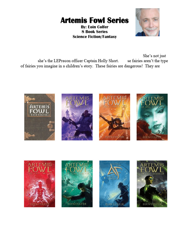 Artemis Fowl Series | PDF | General Fiction