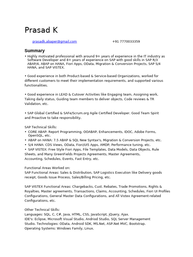 Naukri_PrasadK[9y_2m] | PDF | J Query | Information Technology