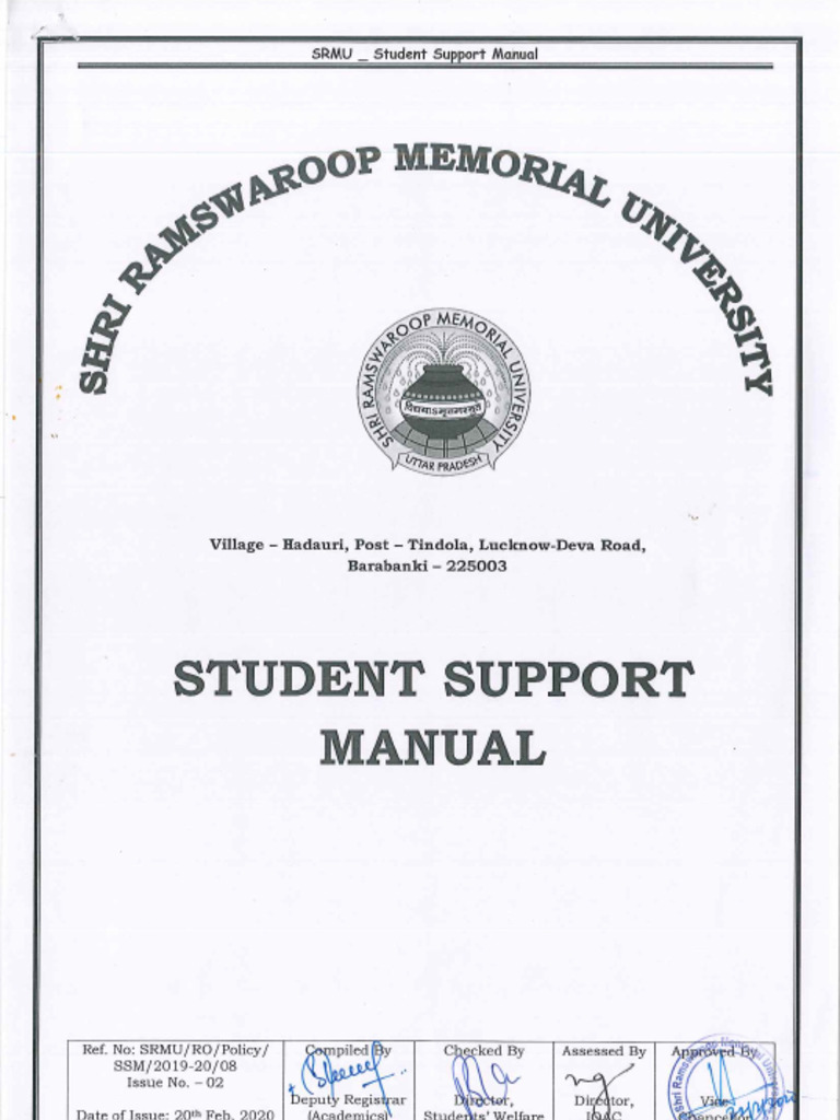 Student Support Manual 240224060624 | PDF