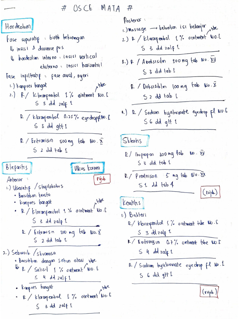 Resep OSCE MATA | PDF