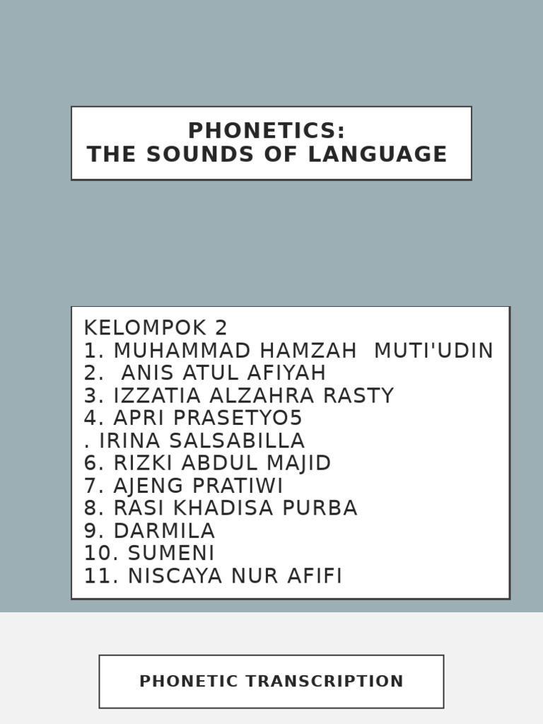 Phonetics 2 | PDF | Phonetics | Consonant