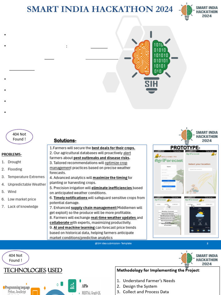 Smart India Hackathon 2024: Title Page | PDF | Weather | Weather Forecasting