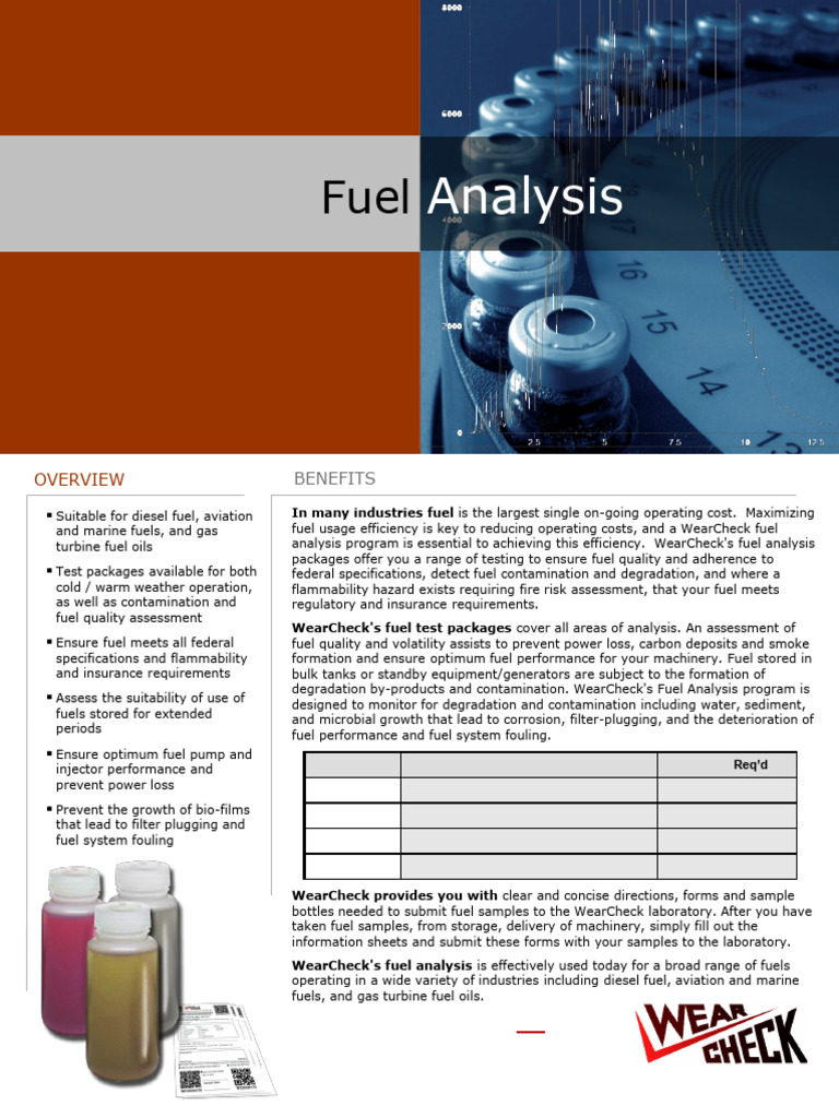 WC-FUEL-ANALYSIS | PDF | Diesel Fuel | Fuels