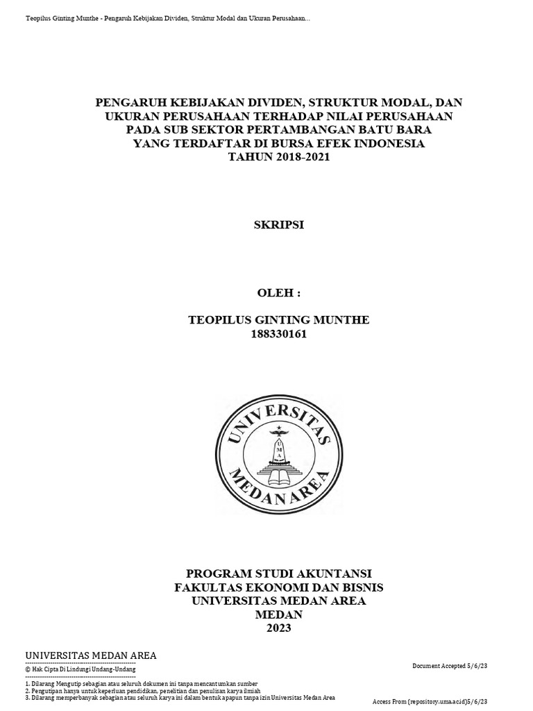 Teopilus Ginting Munthe - Fulltext | PDF