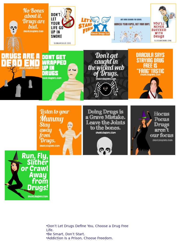 Drug-Free Life Slogans | PDF