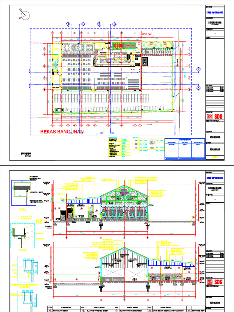 Denah Dan Potongan Mie Gacoan | PDF