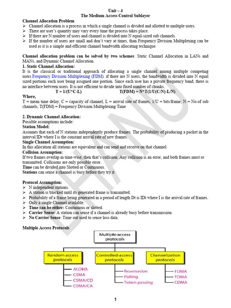 Computer Networks-Unit-4-Notes | PDF | Ieee 802.11 | Ethernet