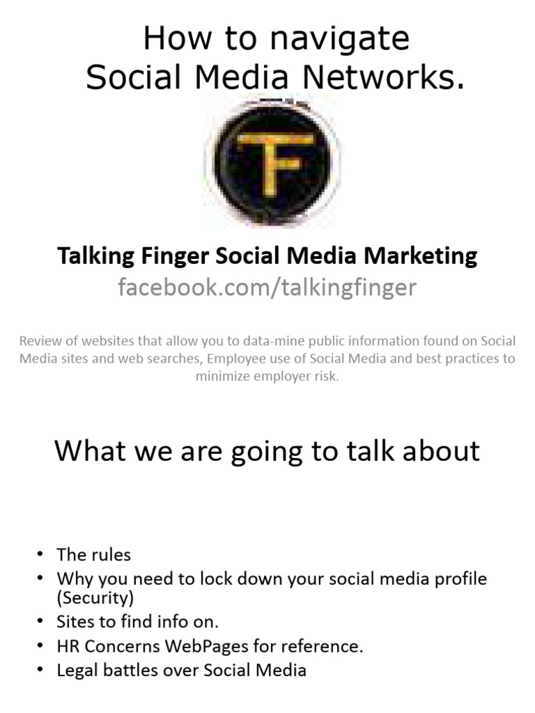 How To Navigate Social Media Networks | PDF | Employment | Background Check