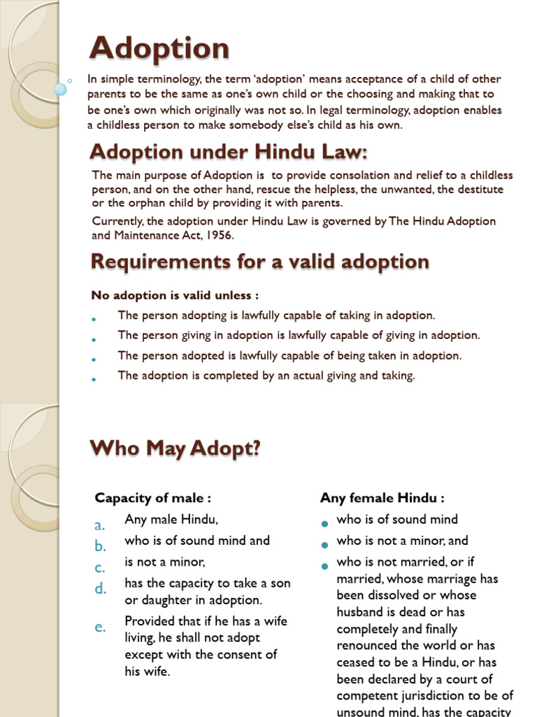 Understanding Adoption Laws in India | PDF | Legal Guardian | Adoption
