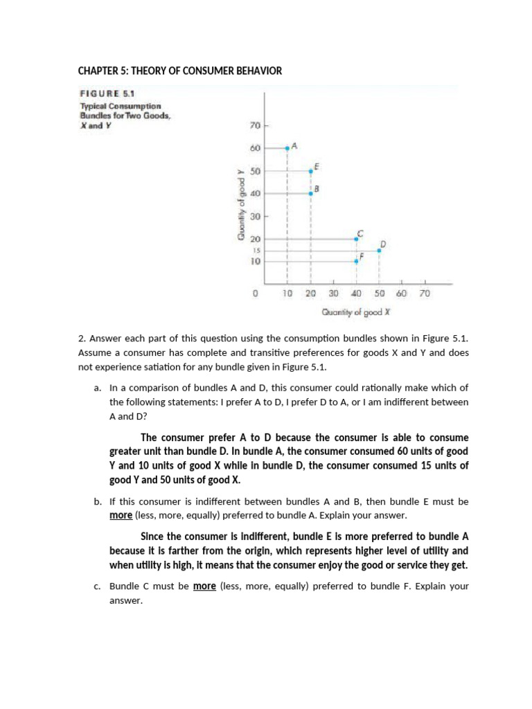 Chapter 5 Theory of Consumer Behavior | PDF | Demand | Price Elasticity Of Demand