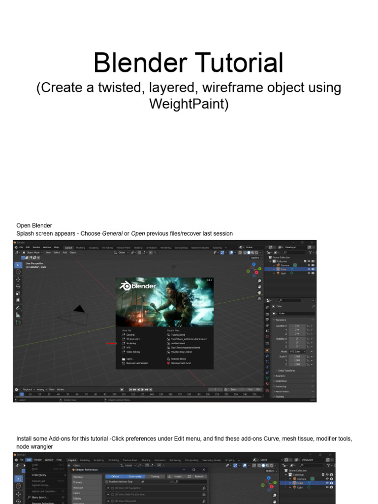 Blender Beginner Tutorial | PDF Blender Beginner Tutorial | PDF