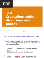 Miller Indices for Crystallographic Planes | PDF | Crystal Structure ...