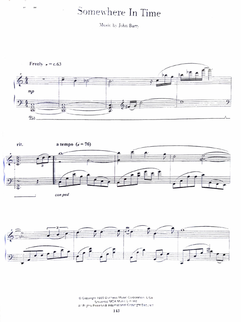 Somewhere in Time | PDF