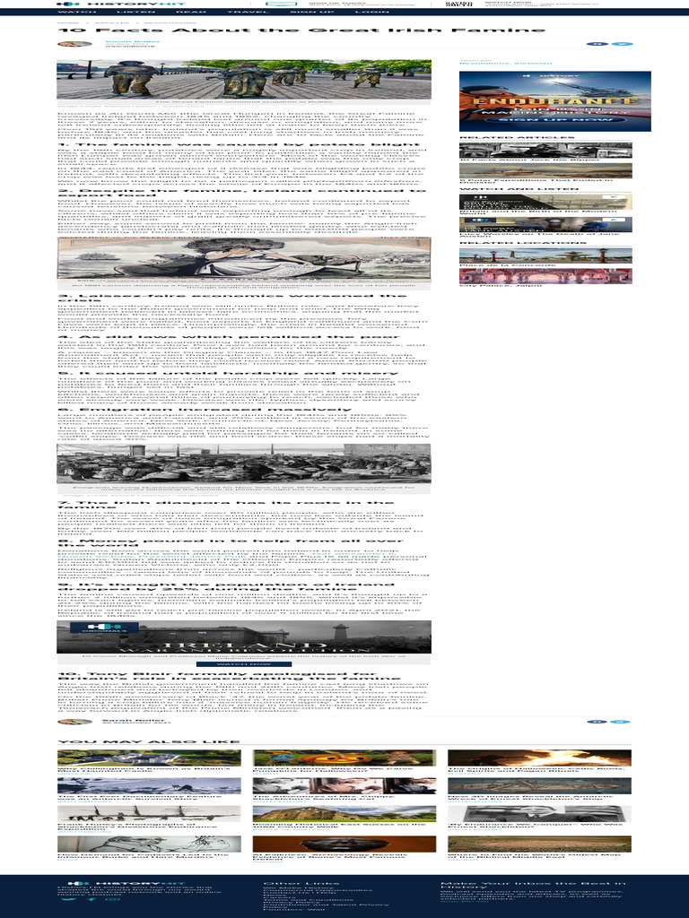 10 Facts About The Great Irish Famine History Hit | PDF | Great Famine ...