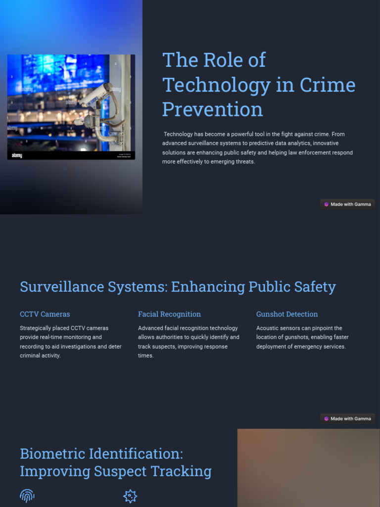 Technology's Role in Crime Prevention | PDF | Surveillance | Closed ...